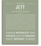 Jett Personalized Name Meaning Art Prints – Name Stories