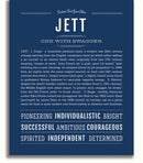 Jett | Name Art Print – Name Stories