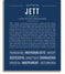 Jett Personalized Name Meaning Art Prints – Name Stories