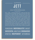 Jett | Name Art Print – Name Stories