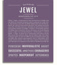 Jewel Personalized Name Meaning Art Prints – Name Stories