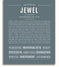 Jewel Personalized Name Meaning Art Prints – Name Stories