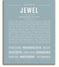 Jewel | Name Art Print – Name Stories