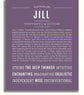 Jill | Name Art Print – Name Stories