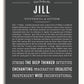 Jill Personalized Name Meaning Art Prints – Name Stories