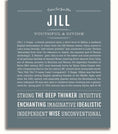 Jill | Name Art Print – Name Stories
