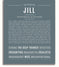 Jill | Name Art Print – Name Stories