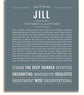 Jill | Name Art Print – Name Stories