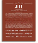 Jill | Name Art Print – Name Stories