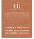 Jill | Name Art Print – Name Stories