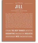 Jill | Name Art Print – Name Stories