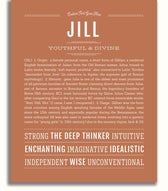 Jill | Name Art Print – Name Stories
