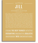 Jill | Name Art Print – Name Stories