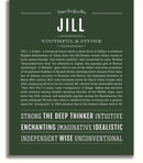 Jill | Name Art Print – Name Stories