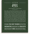 Jill | Name Art Print – Name Stories