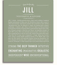 Jill | Name Art Print – Name Stories