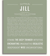 Jill | Name Art Print – Name Stories