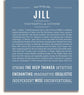 Jill | Name Art Print – Name Stories