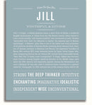 Jill | Name Art Print – Name Stories