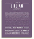 Jillian | Name Art Print – Name Stories