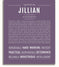 Jillian Personalized Name Meaning Art Prints – Name Stories
