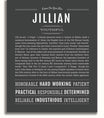 Jillian | Name Art Print – Name Stories