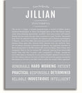Jillian Personalized Name Meaning Art Prints – Name Stories