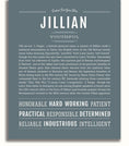 Jillian | Name Art Print – Name Stories