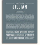 Jillian | Name Art Print – Name Stories