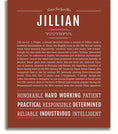 Jillian | Name Art Print – Name Stories