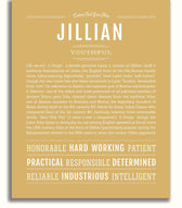 Jillian | Name Art Print – Name Stories