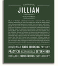 Jillian | Name Art Print – Name Stories