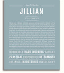 Jillian | Name Art Print – Name Stories