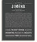 Jimena Personalized Name Meaning Art Prints – Name Stories