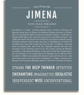 Jimena | Name Art Print – Name Stories