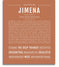 Jimena | Name Art Print – Name Stories