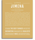 Jimena | Name Art Print – Name Stories