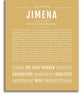 Jimena | Name Art Print – Name Stories