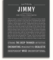 Jimmy | Name Art Print – Name Stories