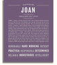 Joan Personalized Name Meaning Art Prints – Name Stories