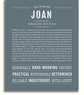 Joan Personalized Name Meaning Art Prints – Name Stories