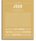 Joan | Name Art Print – Name Stories