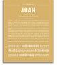 Joan Personalized Name Meaning Art Prints – Name Stories