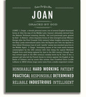 Joan | Name Art Print – Name Stories