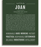 Joan Personalized Name Meaning Art Prints – Name Stories