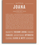 Joana | Name Art Print – Name Stories