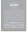 Joann | Name Art Print – Name Stories