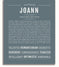 Joann | Name Art Print – Name Stories