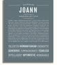 Joann Personalized Name Meaning Art Prints – Name Stories