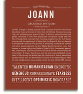 Joann | Name Art Print – Name Stories
